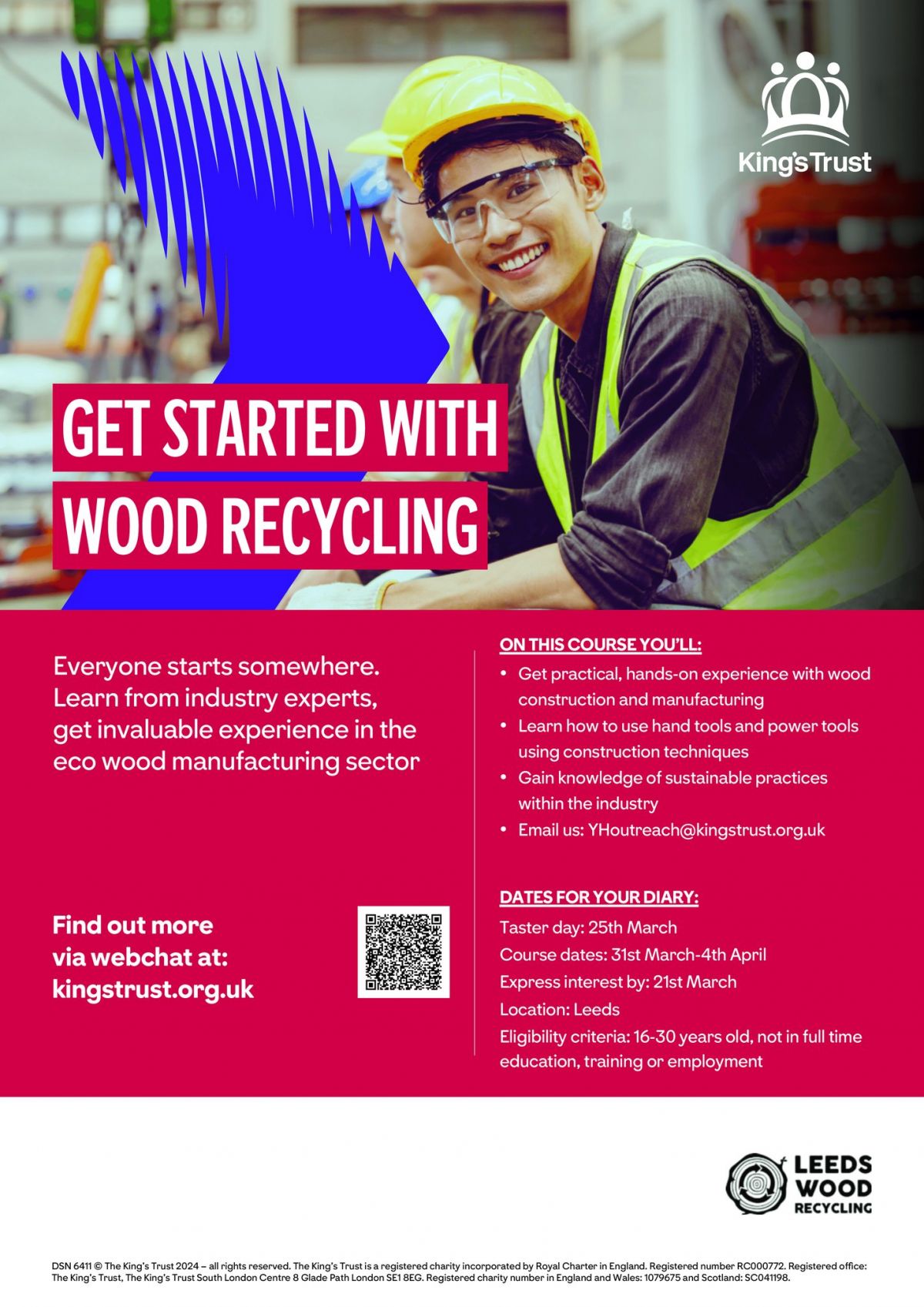 Leeds Wood Recycling welcome King’s Trust trainees – Community Wood ...